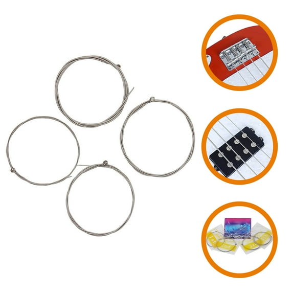 ETHZZLE 4pcs Electric Bass Strings With Standard Design For ...