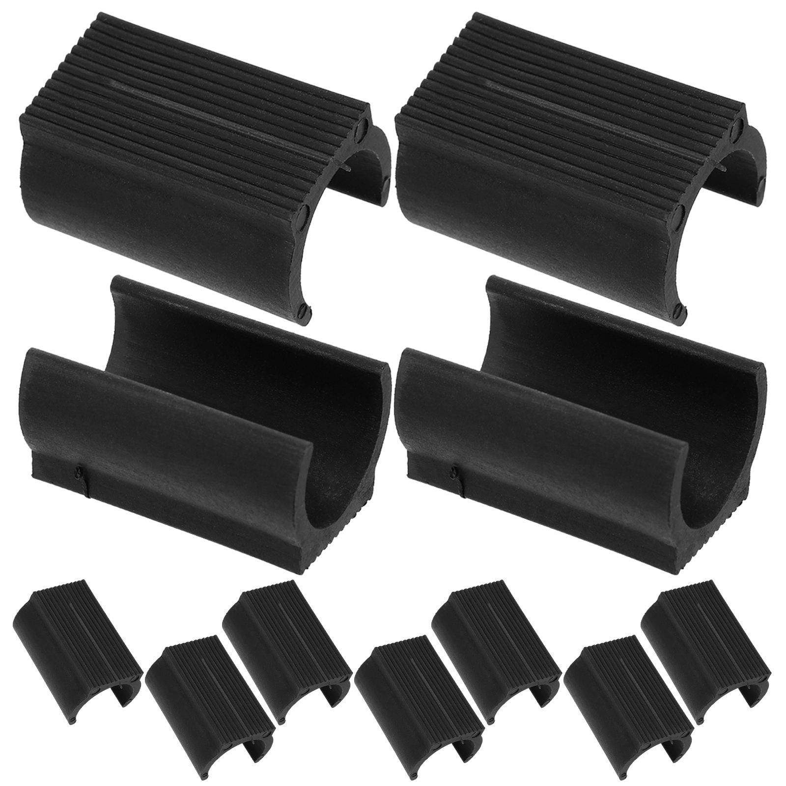 ETHZZLE 50Pcs Black Chair Feet Protectors Plastic Non Slip Covers for ...