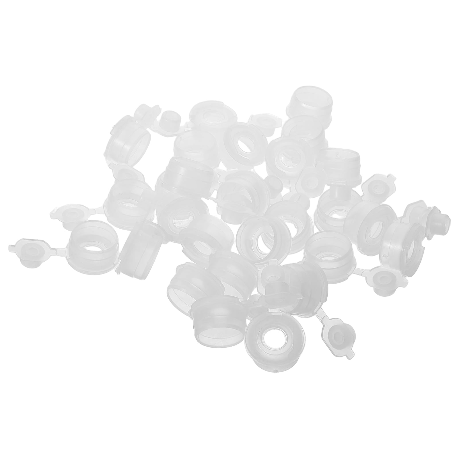 ETHZZLE 50Pcs PP Plastic Bottle Stoppers Plugs Replacement Round End ...