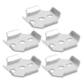ETHZZLE 5-Pack Stainless Steel Towel Rod Mounting Brackets for Bathroom ...