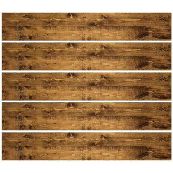 ETHZZLE 5pcs Self Adhesive Floor Sticker PVC Coffee Floor Tile Decal ...