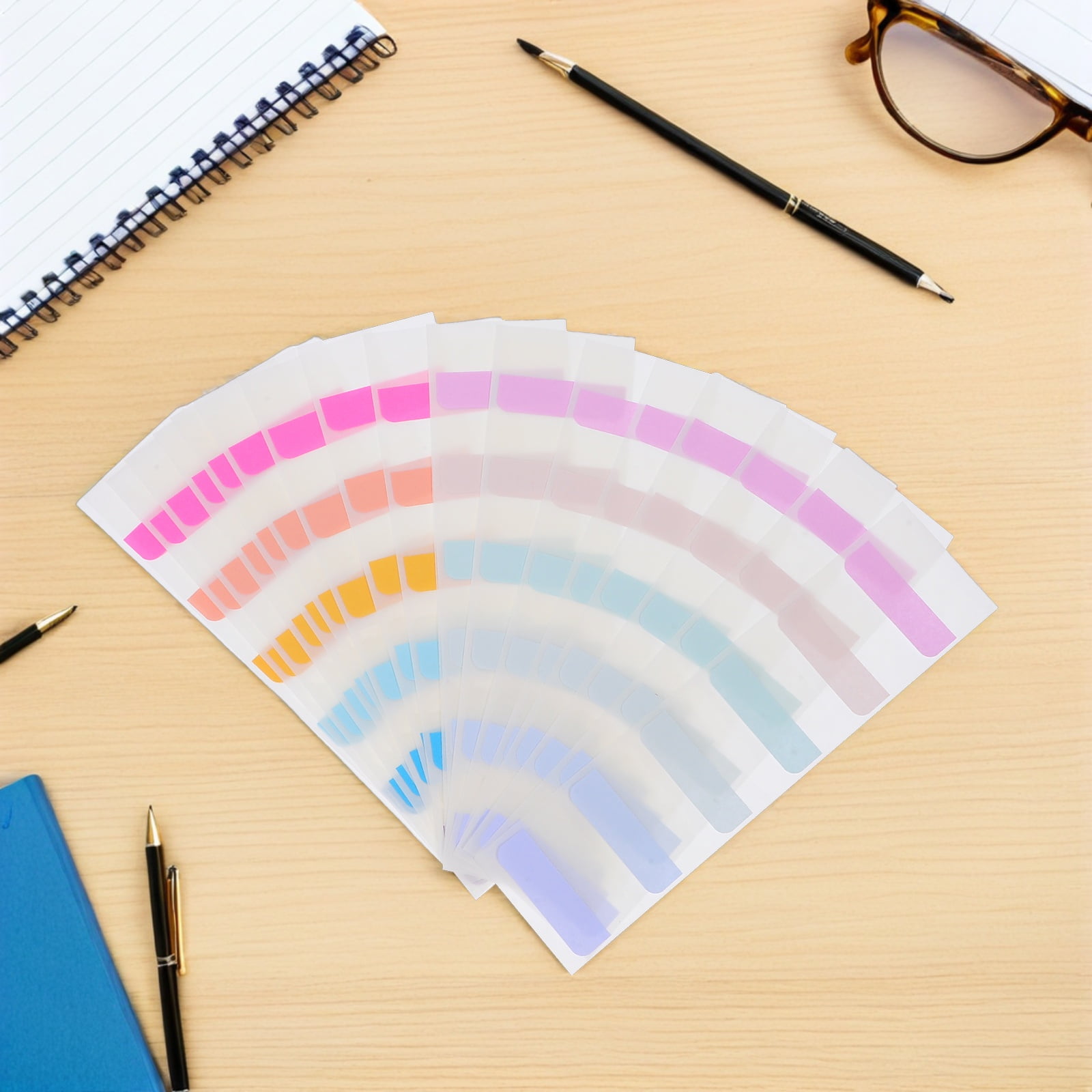 ETHZZLE 600Pcs Assorted Color Adhesive Index Tabs Writable Sticky Page ...