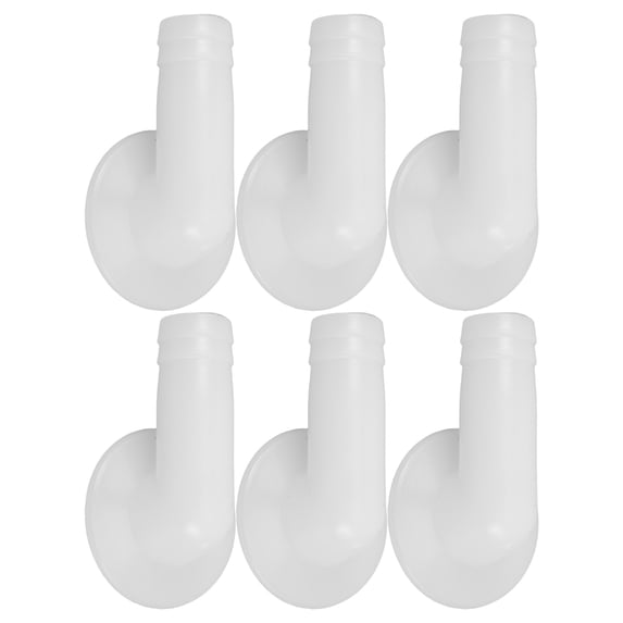 ETHZZLE 6Pcs Air Conditioning Pipe Fitting Elbow White with Anti ...