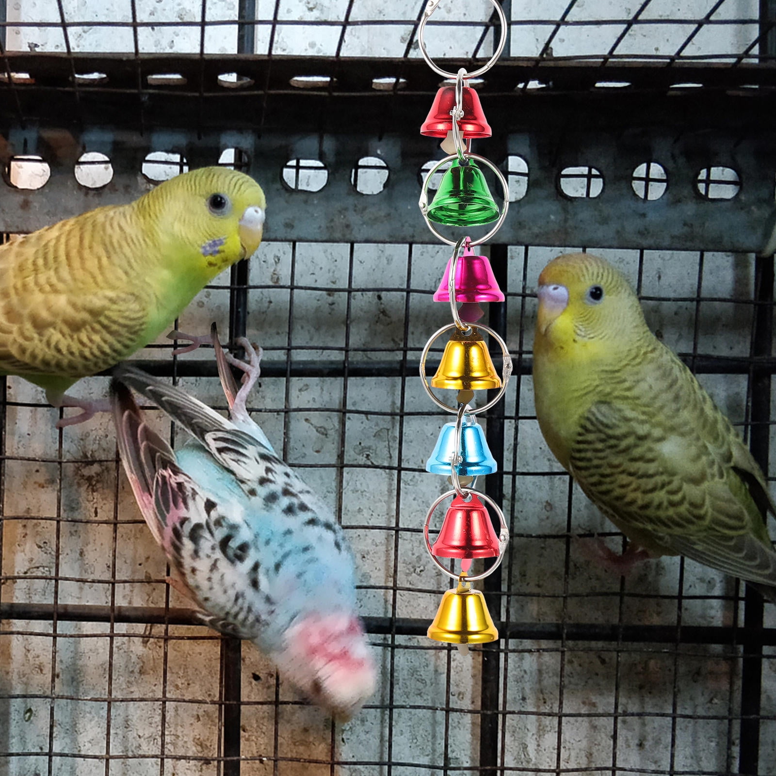 ETHZZLE 6Pcs Birdcage Bell Pendants Wear Resistant Metal Bell Shape for ...