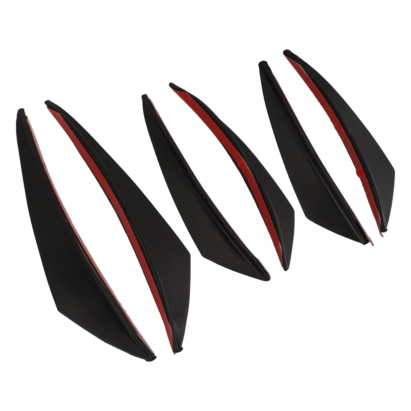 ETHZZLE 6Pcs Carbon Fiber Soft Gel Bumper Guard Strip for Car Front and ...