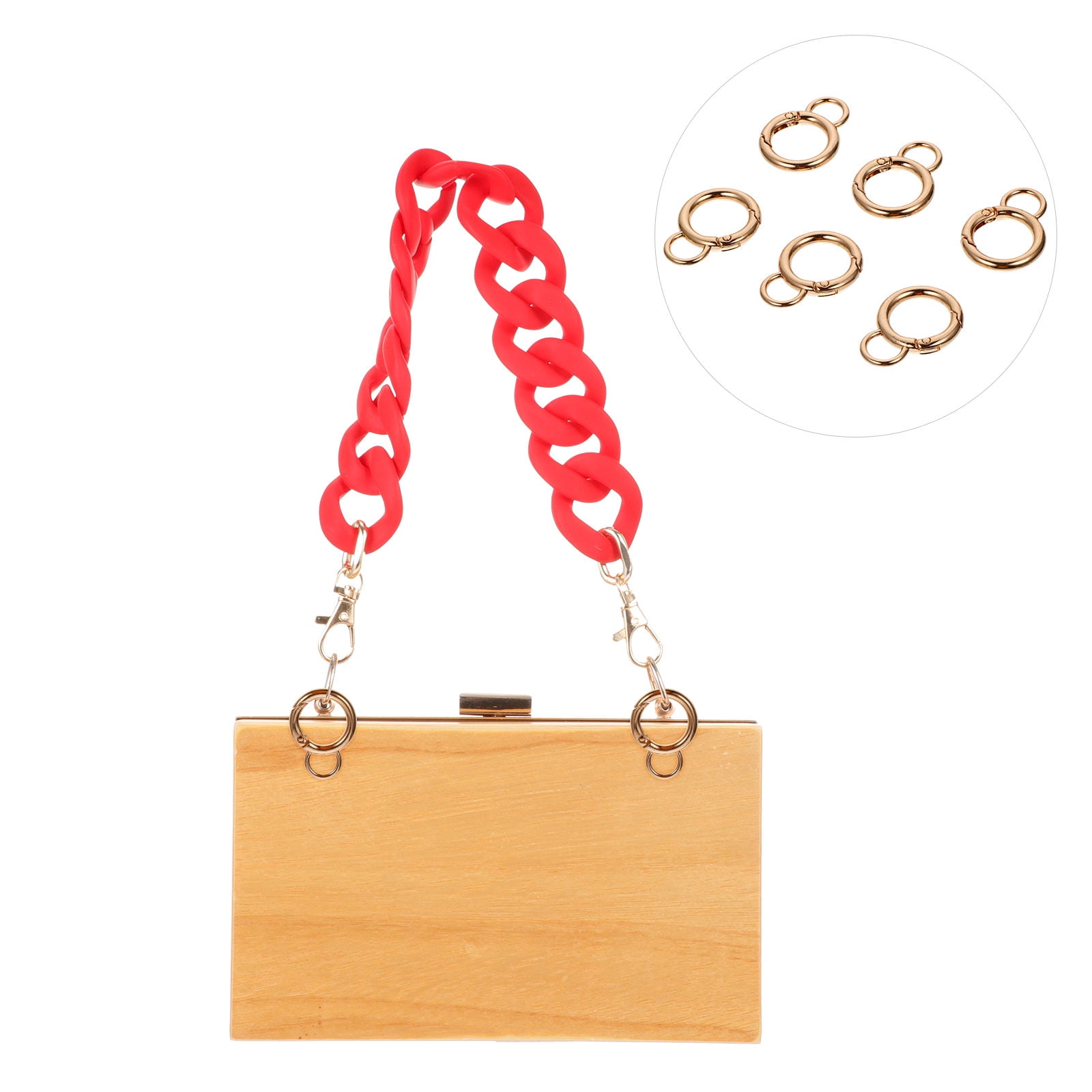 ETHZZLE 6Pcs Gourd Shape Swivel Snap Hooks Heavy Duty Golden Durable ...