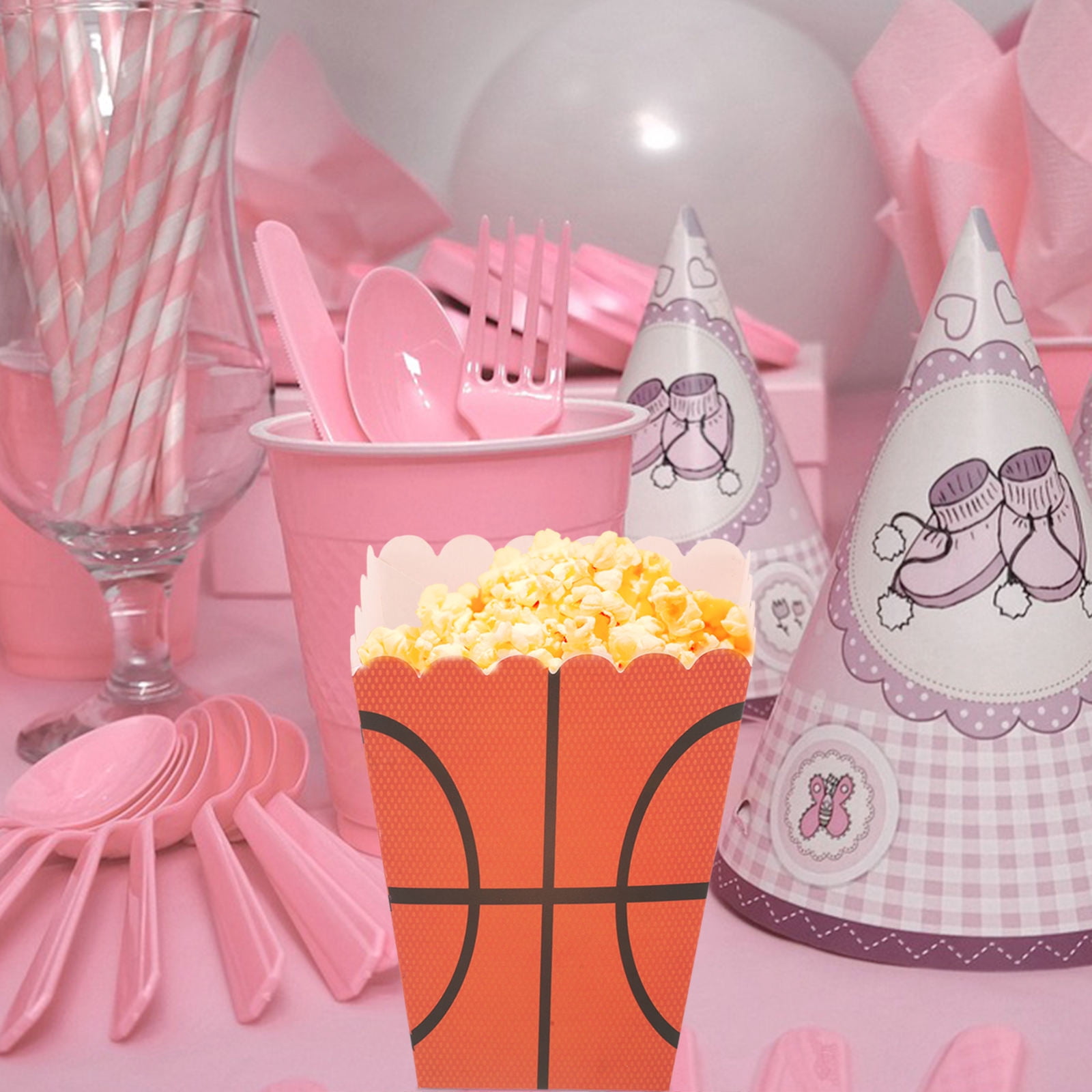 ETHZZLE 6Pcs Basketball Theme Snack Boxes for Party Popcorn and Fries ...