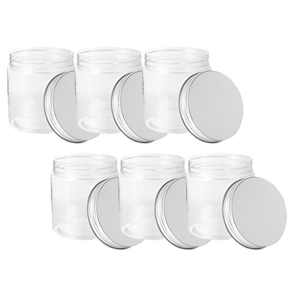 ETHZZLE 6Pcs Wide Mouth Glass Jar Clear Sealed Containers for Friends ...