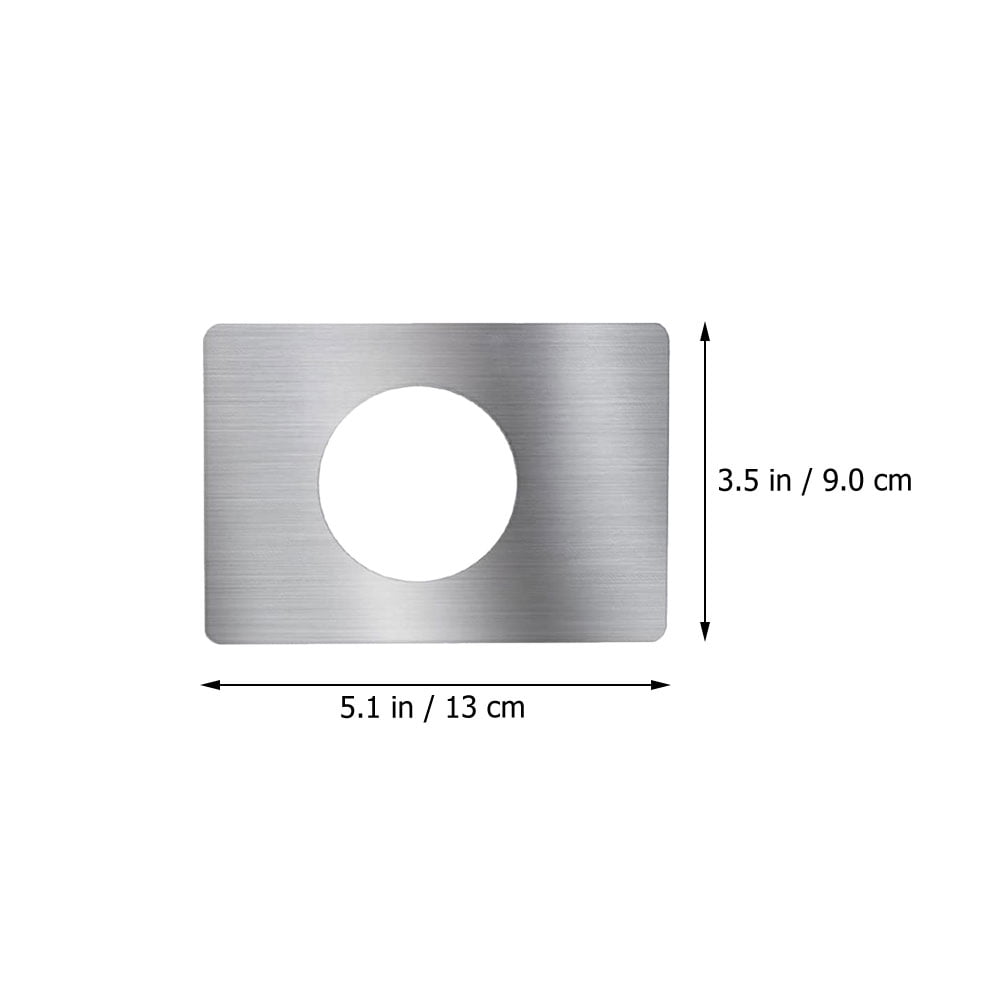 ETHZZLE 6Set Silver Hinge Repair Plate for Door Reinforcement Bathroom ...