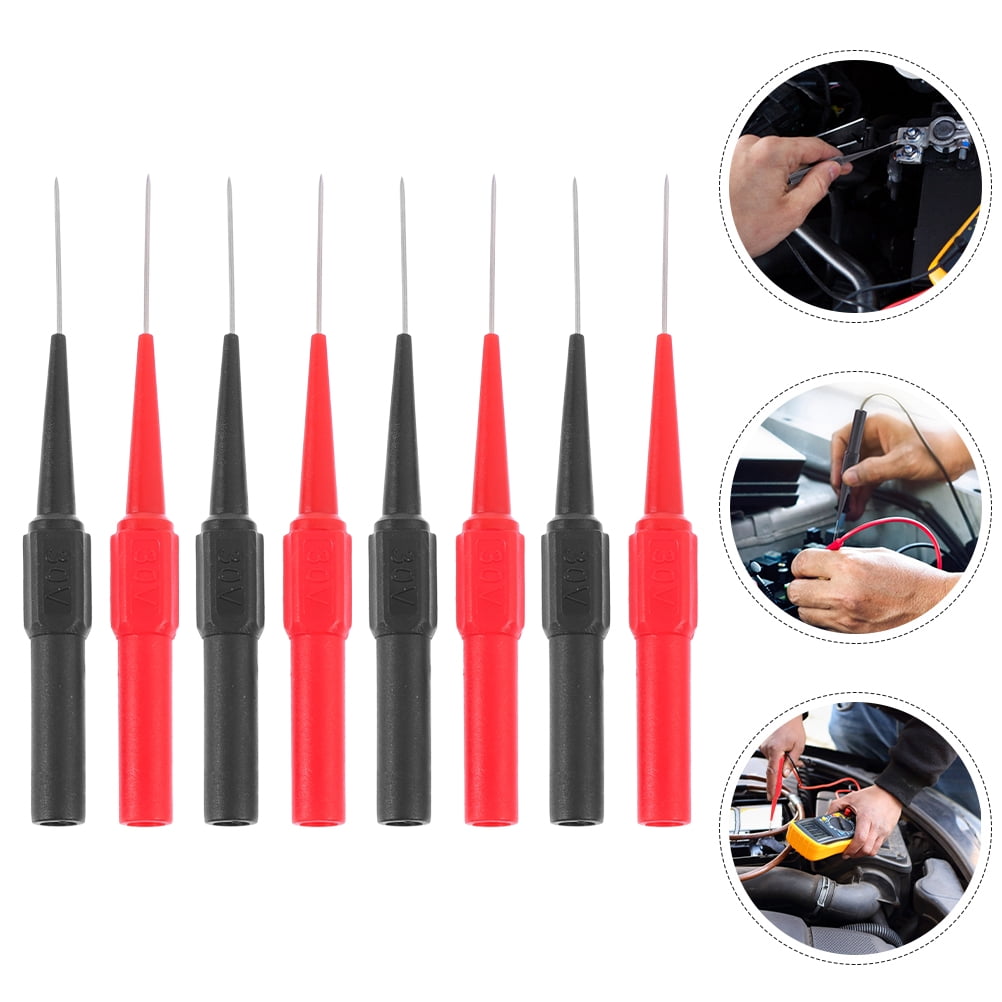 ETHZZLE 8-Piece Multimeter Test Probes with Stainless Steel Tips for ...