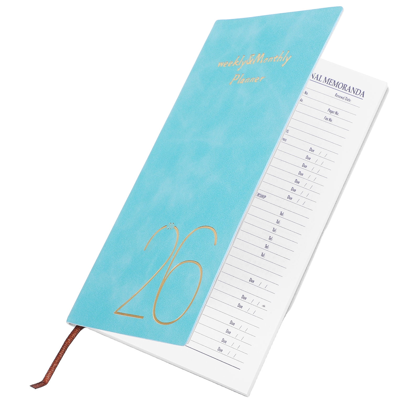 ETHZZLE Back to School Weekly Planning Pad Notepad Sky-blue Thick Paper 1Set Elegant Design for ...