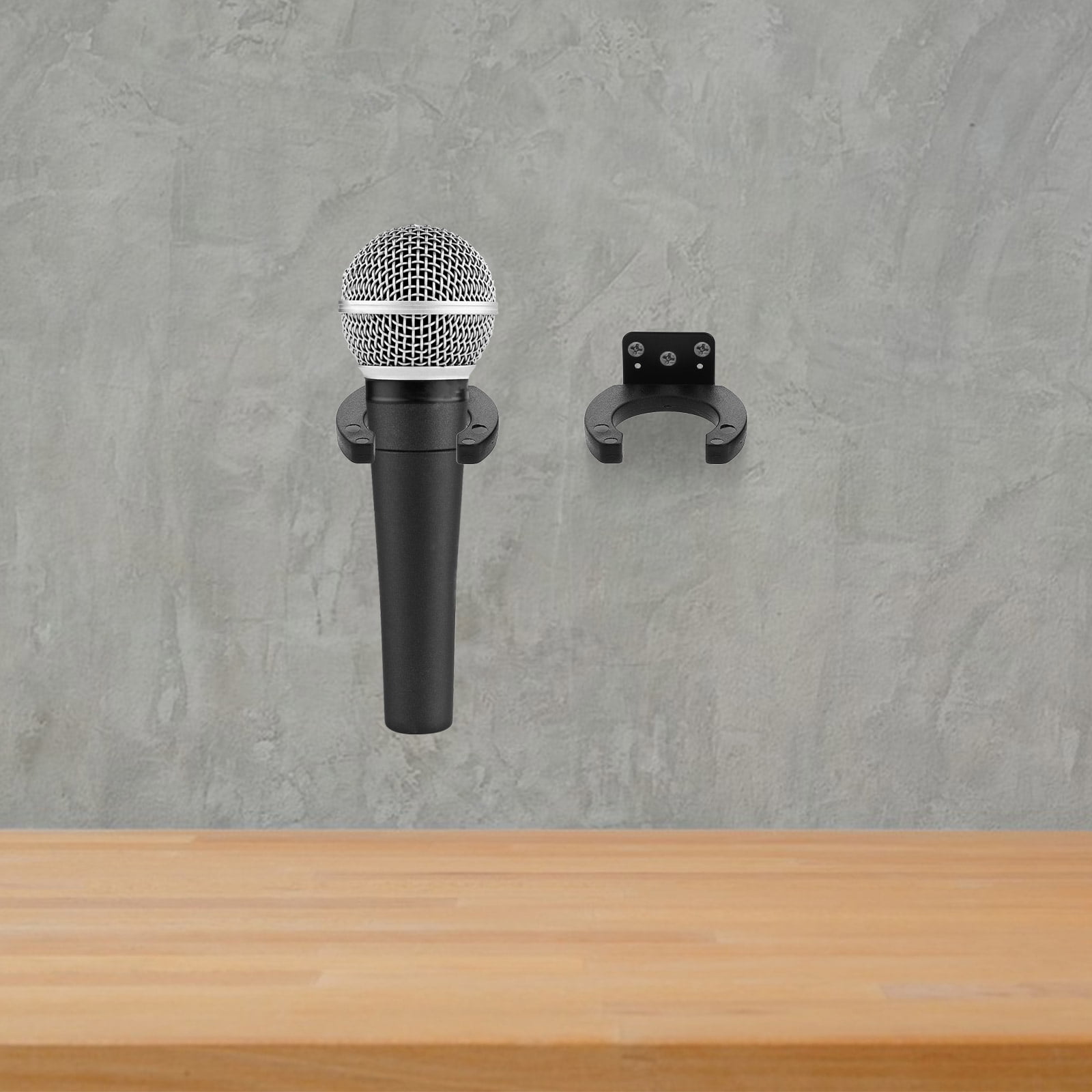 ETHZZLE Metal Microphone Wall Mount Holder with Clamp for Organized Mic ...
