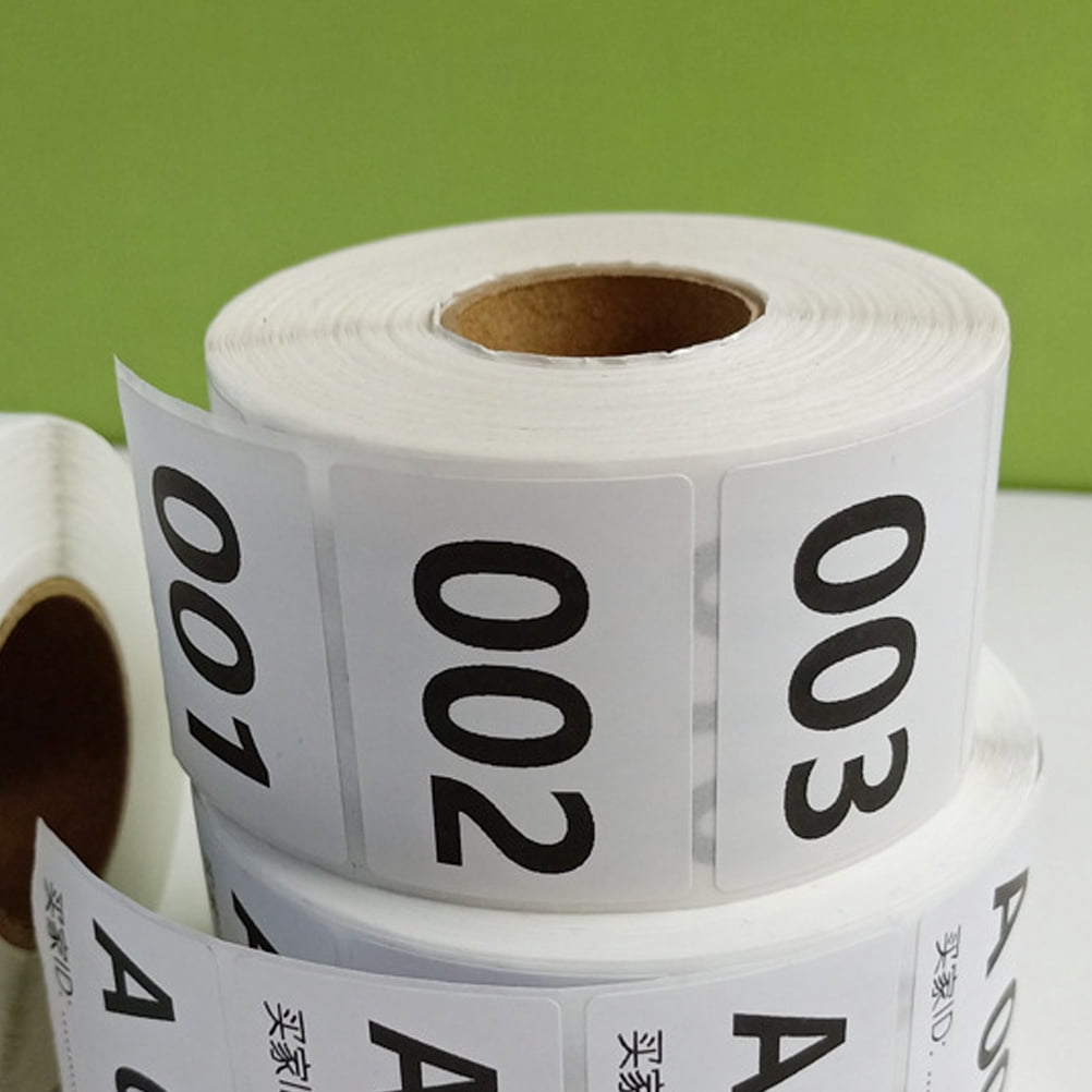 ETHZZLE Black Round Number Decals for Inventory Labeling and Equipment ...