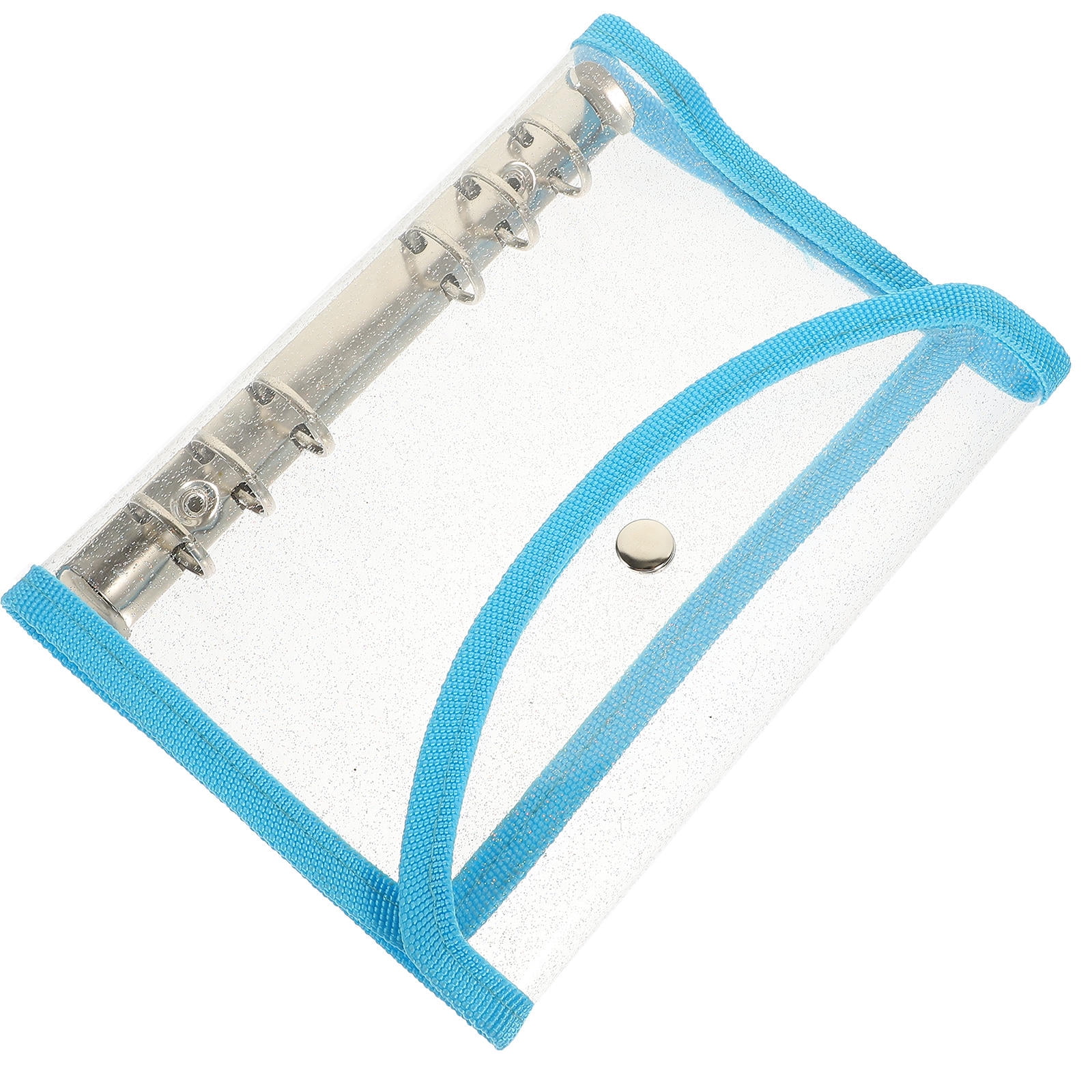 ETHZZLE Blue PVC Notebook Binder Cover Plastic Shell with Buckle Design ...