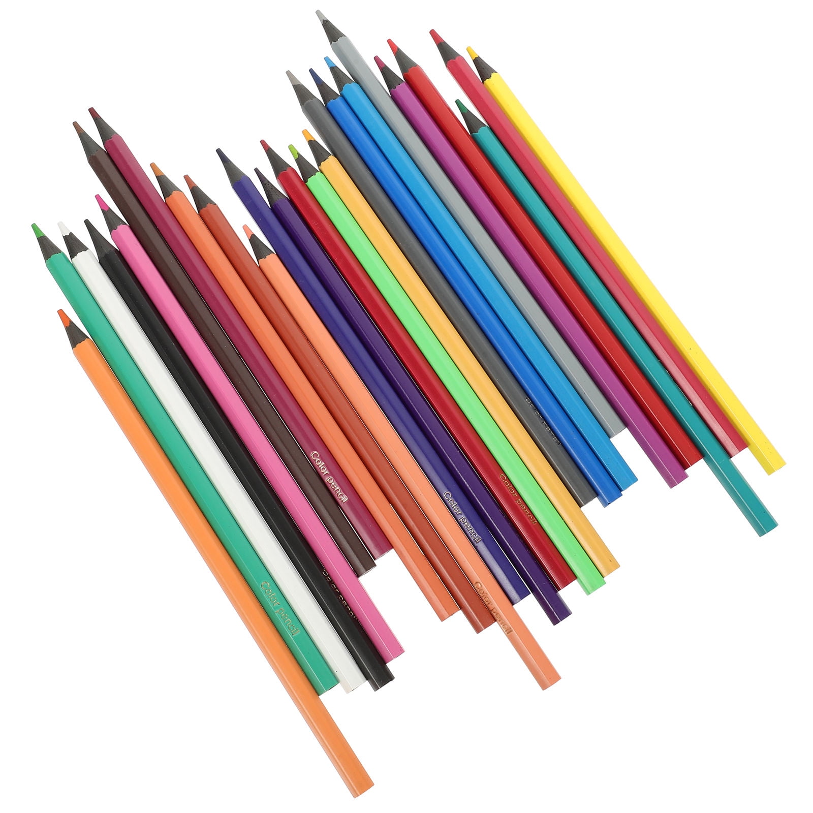 ETHZZLE Colored Pencils 24Pcs Assorted Color Cylindrical Drawing ...