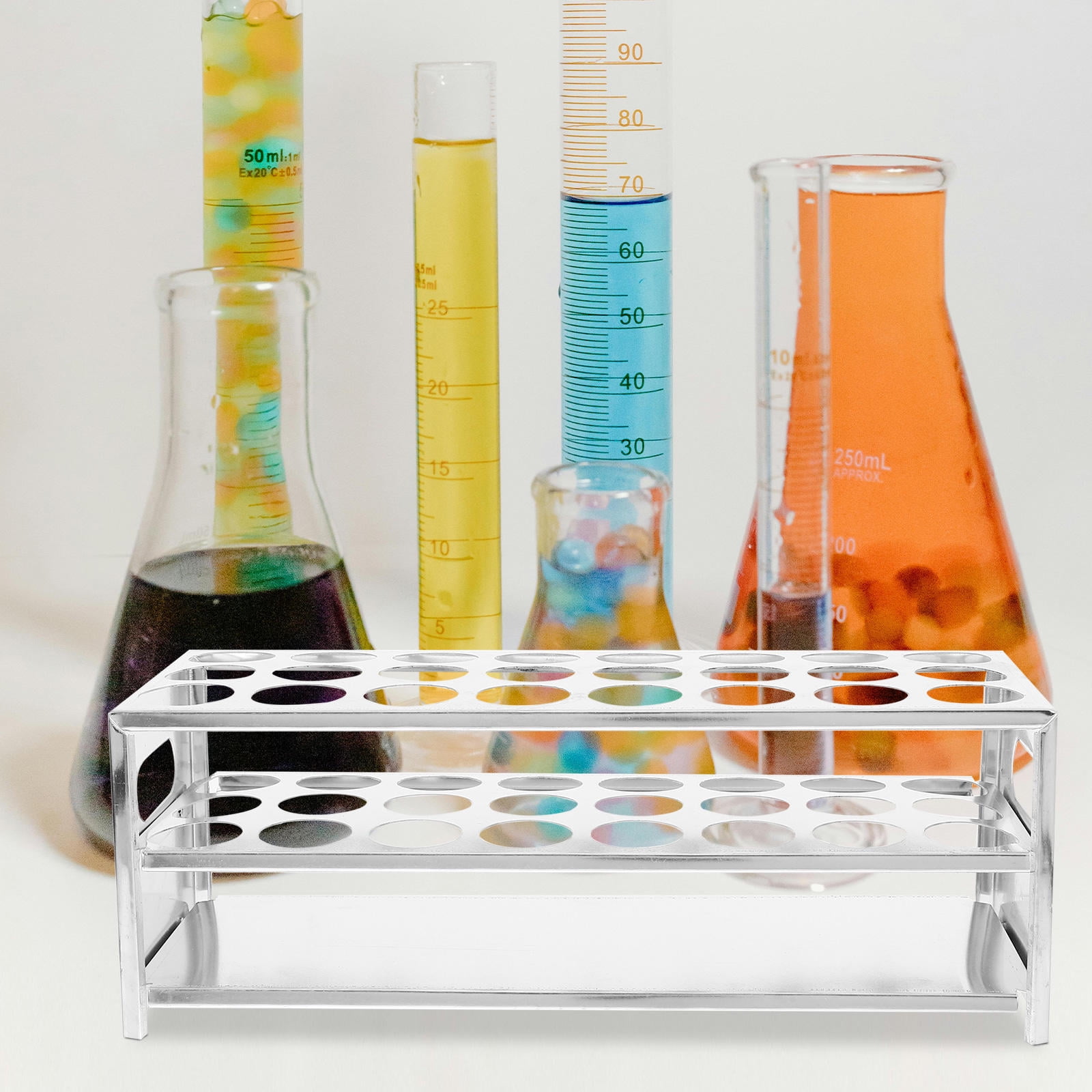 ETHZZLE Reusable Sampling Tube Rack Silver Durable Construction for Lab ...