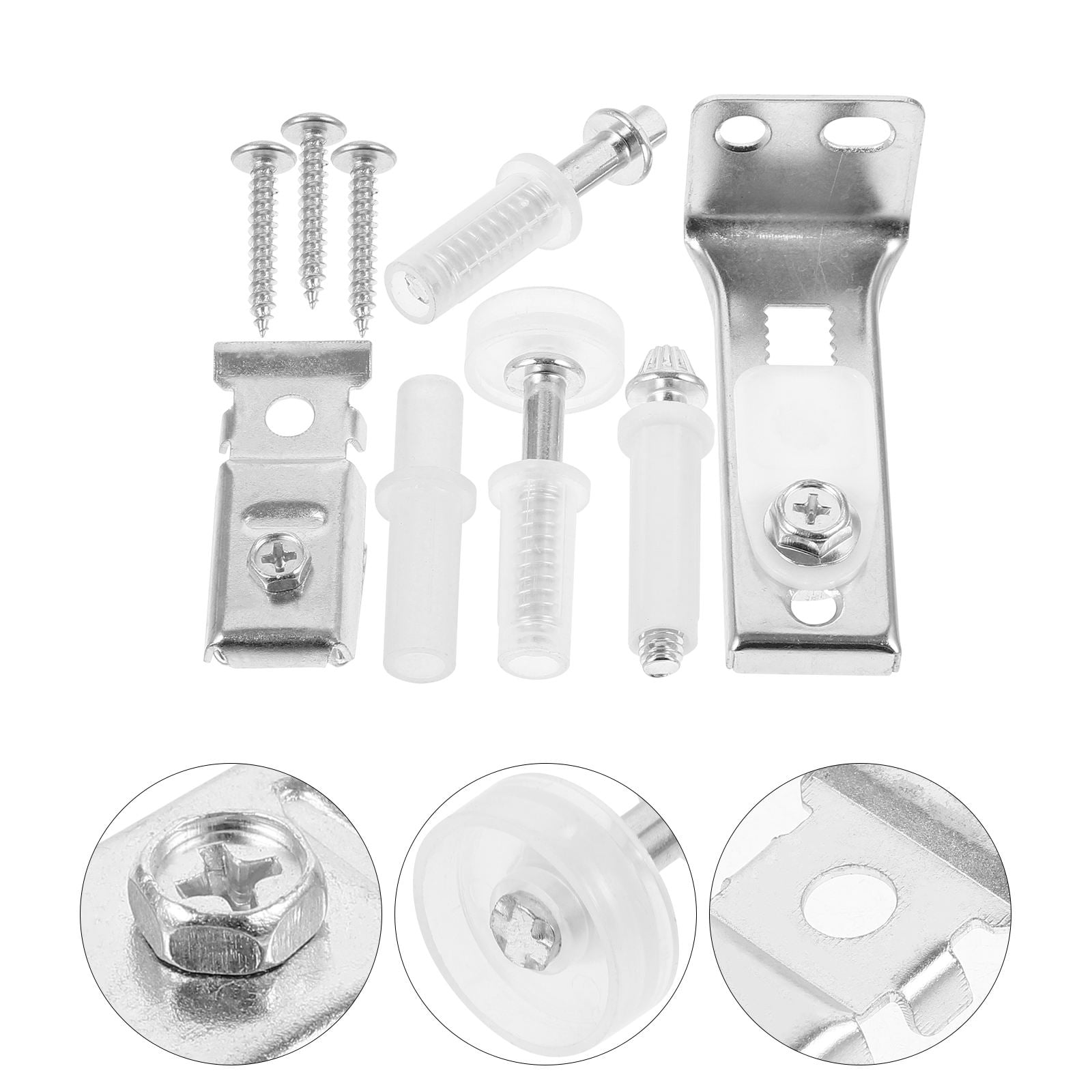 ETHZZLE Folding Door Parts 1Set in Silver for Bifold Closet Door ...