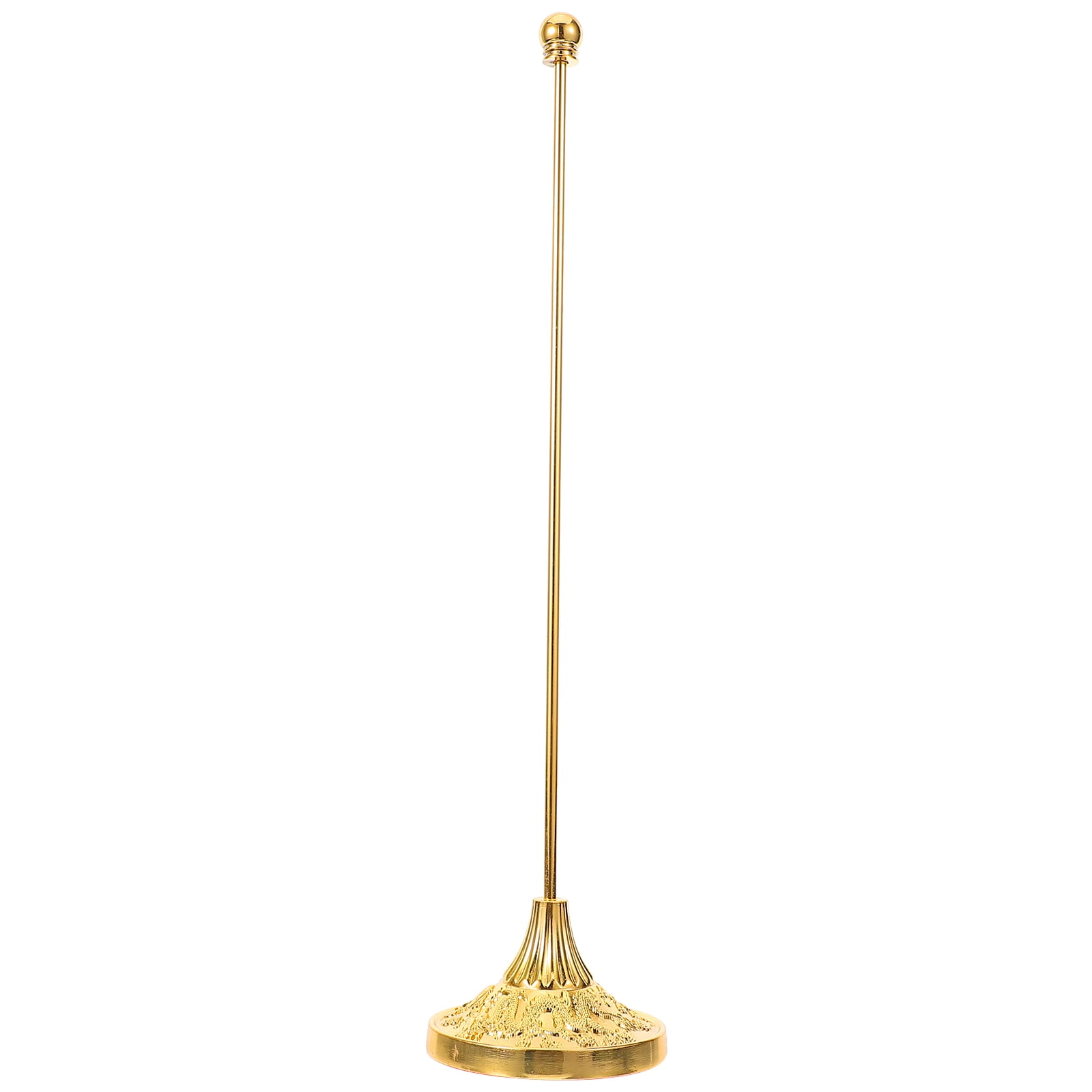 ETHZZLE Golden Iron Desk Flag Holder for Home Use Compact Small Flag ...