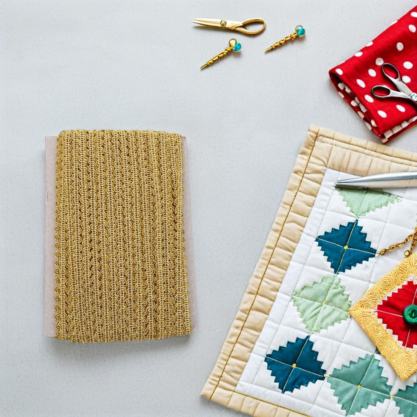 ETHZZLE Golden Polyester Gimp Braid Trim with Unique Sshaped Design for ...