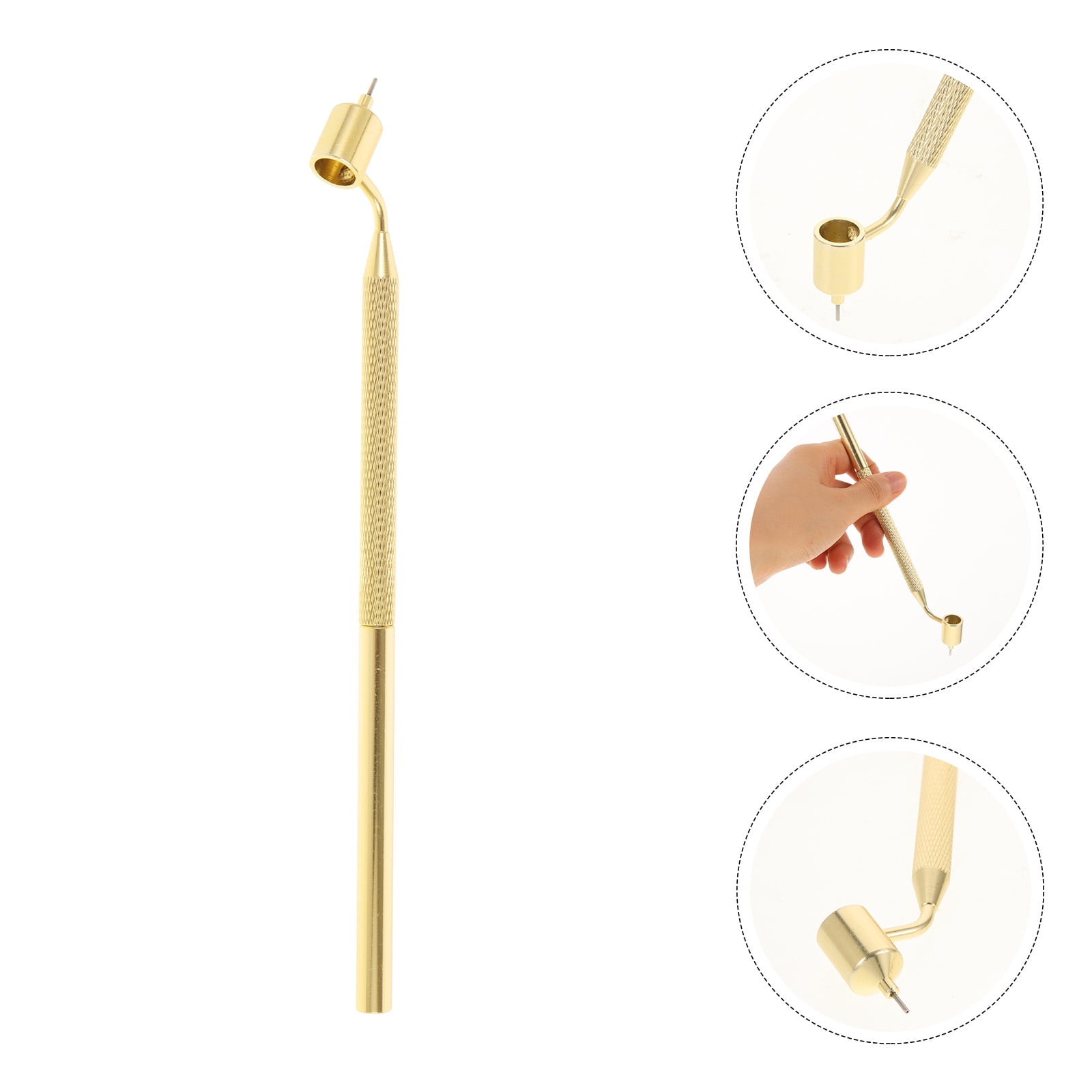 ETHZZLE Golden Professional Fluid Writer Pen for Artistic Line Drawing ...