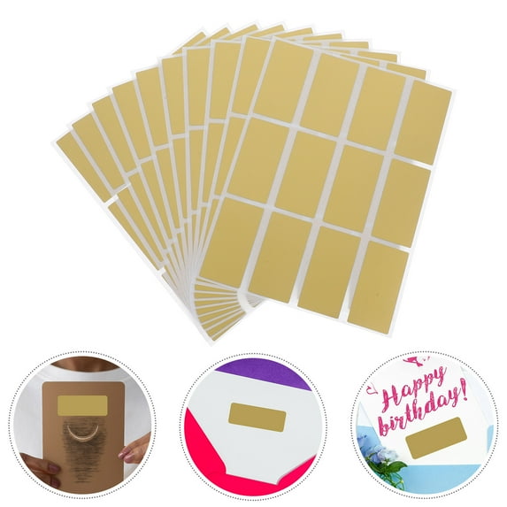ETHZZLE Golden Scratch Off Stickers for Party Games and Birthday Cards ...