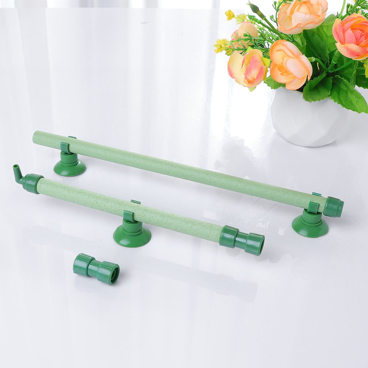 ETHZZLE Aquarium Air Tube Fish Air Bubbler Plastic Green for Fish Tank ...