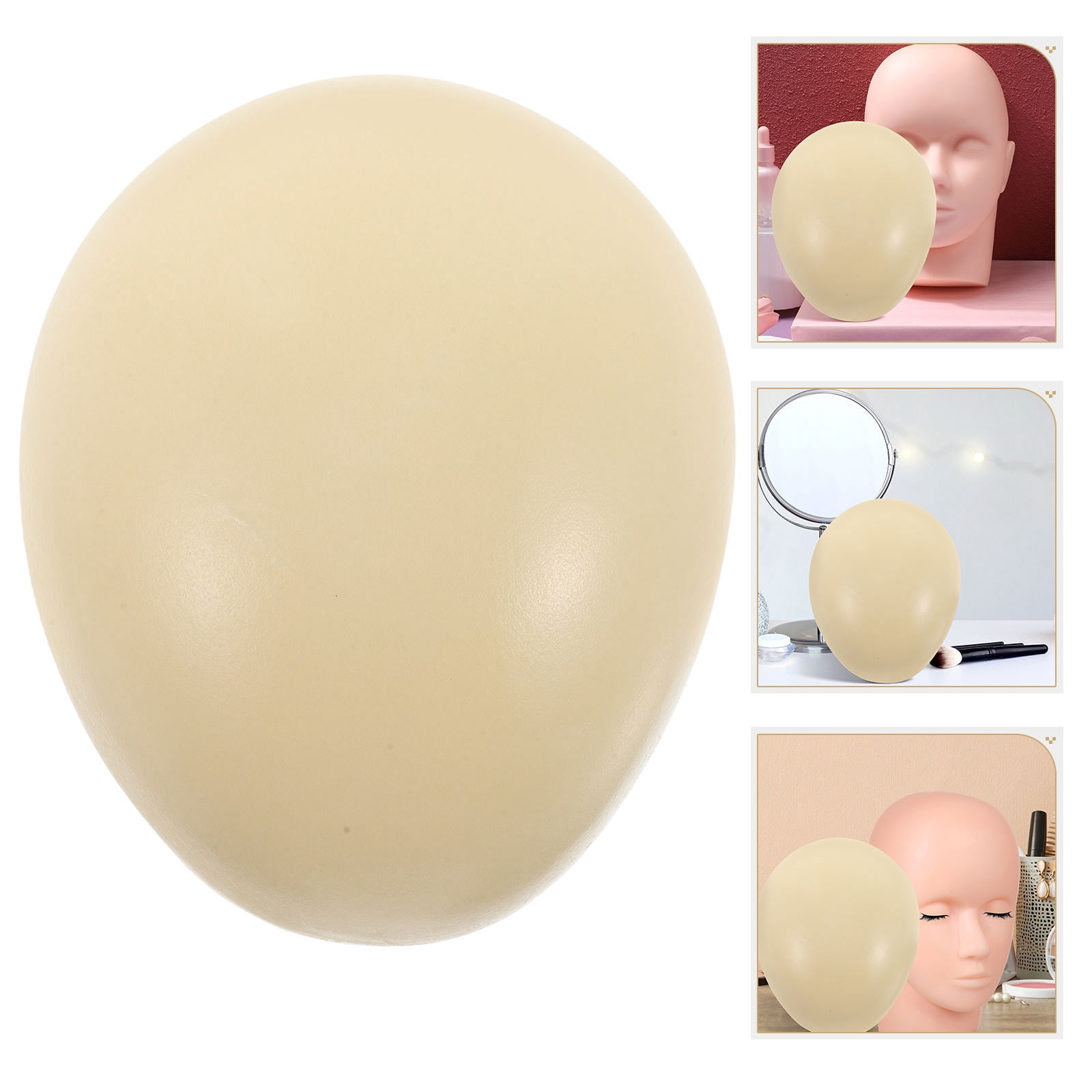 ETHZZLE Mannequin Heads for Wigs 1Pack White Plastic Realistic Design 7 ...