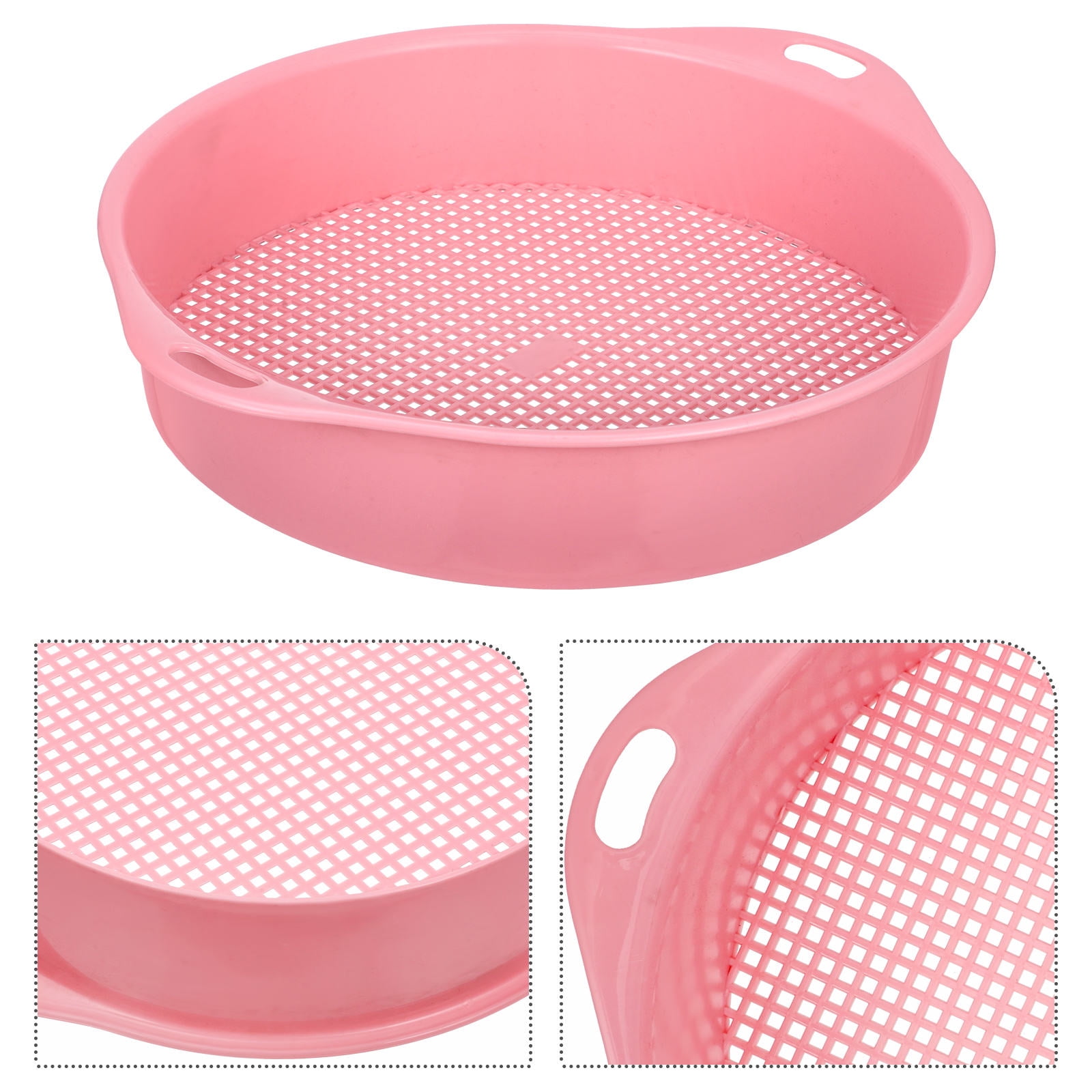 ETHZZLE Soil Sifter for Garden Multi Use Plastic Mesh Pan Lightweight ...