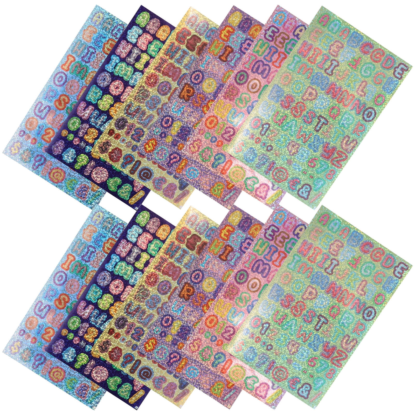 ETHZZLE Multicolor Bulletin Board Letters Decal Alphabet and Number ...