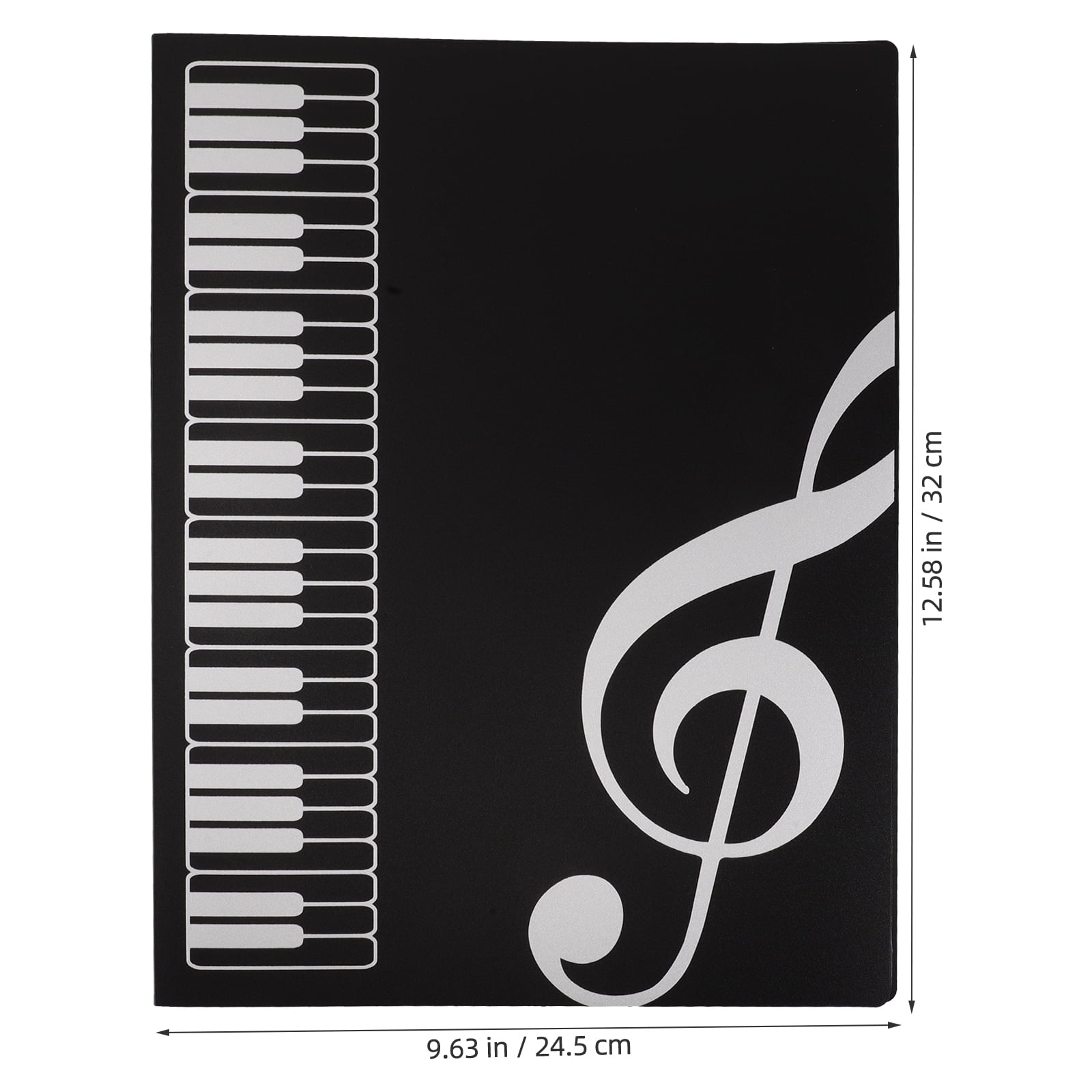 ETHZZLE Elegant Black Music Portfolio Book for Piano Sheet Music and ...