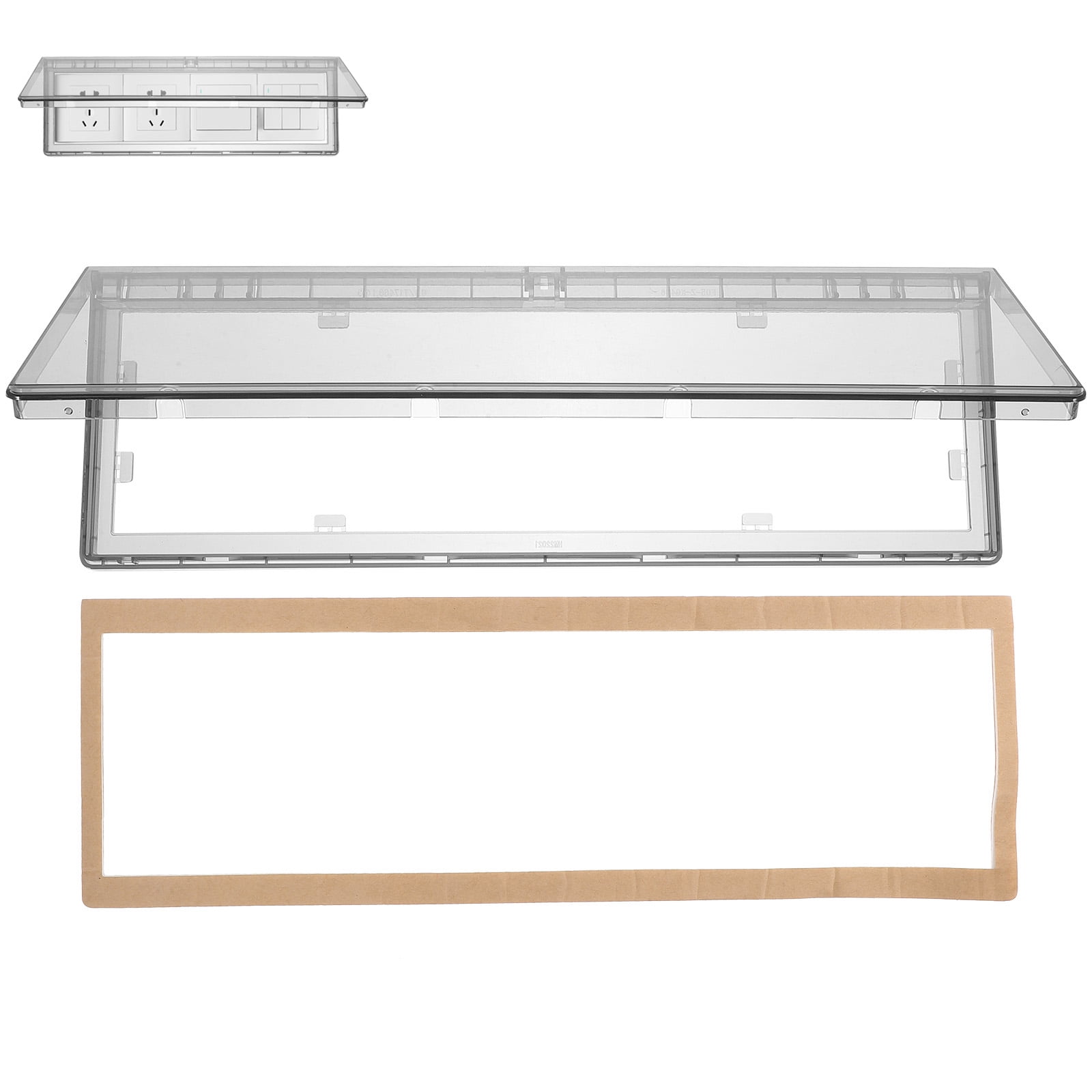 ETHZZLE Outdoor Socket Box, Black Plastic Electrical Outlet Cover for ...