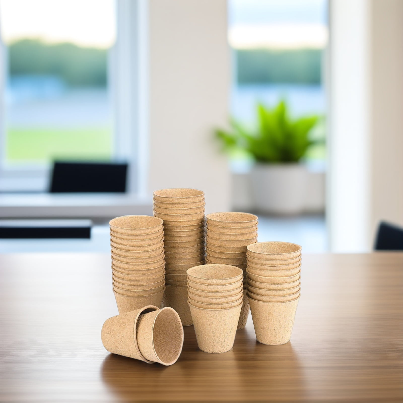 ETHZZLE Paper Pulp Planting Cups for Garden with Good Air Permeability ...