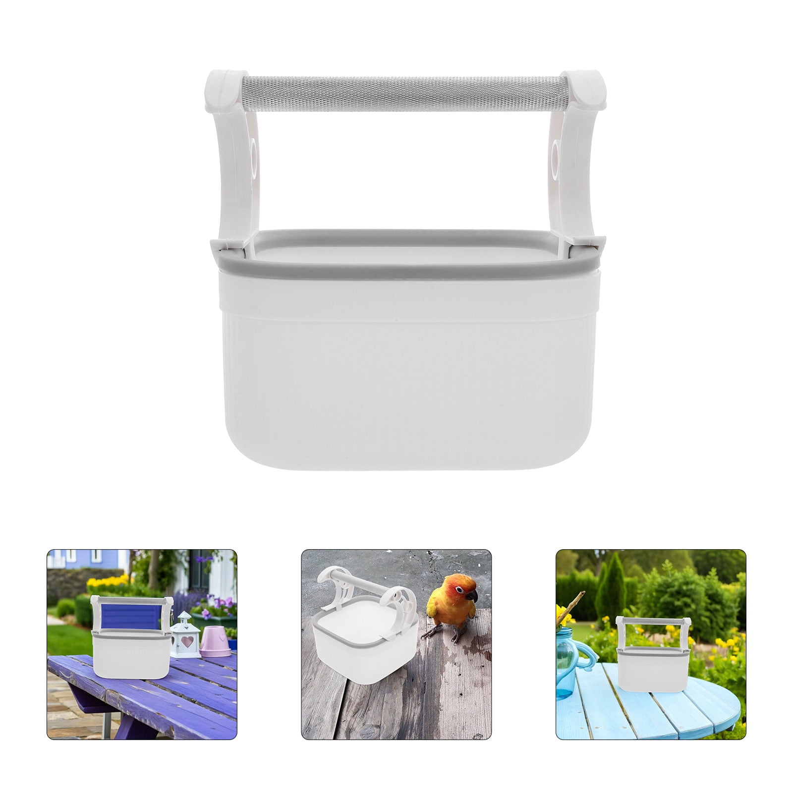 ETHZZLE Parrot Perch Platform Stand White Comfortable Design for Pet ...