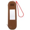 ETHZZLE Brown Silicone Makeup Brush Storage Bag Portable Cosmetic ...