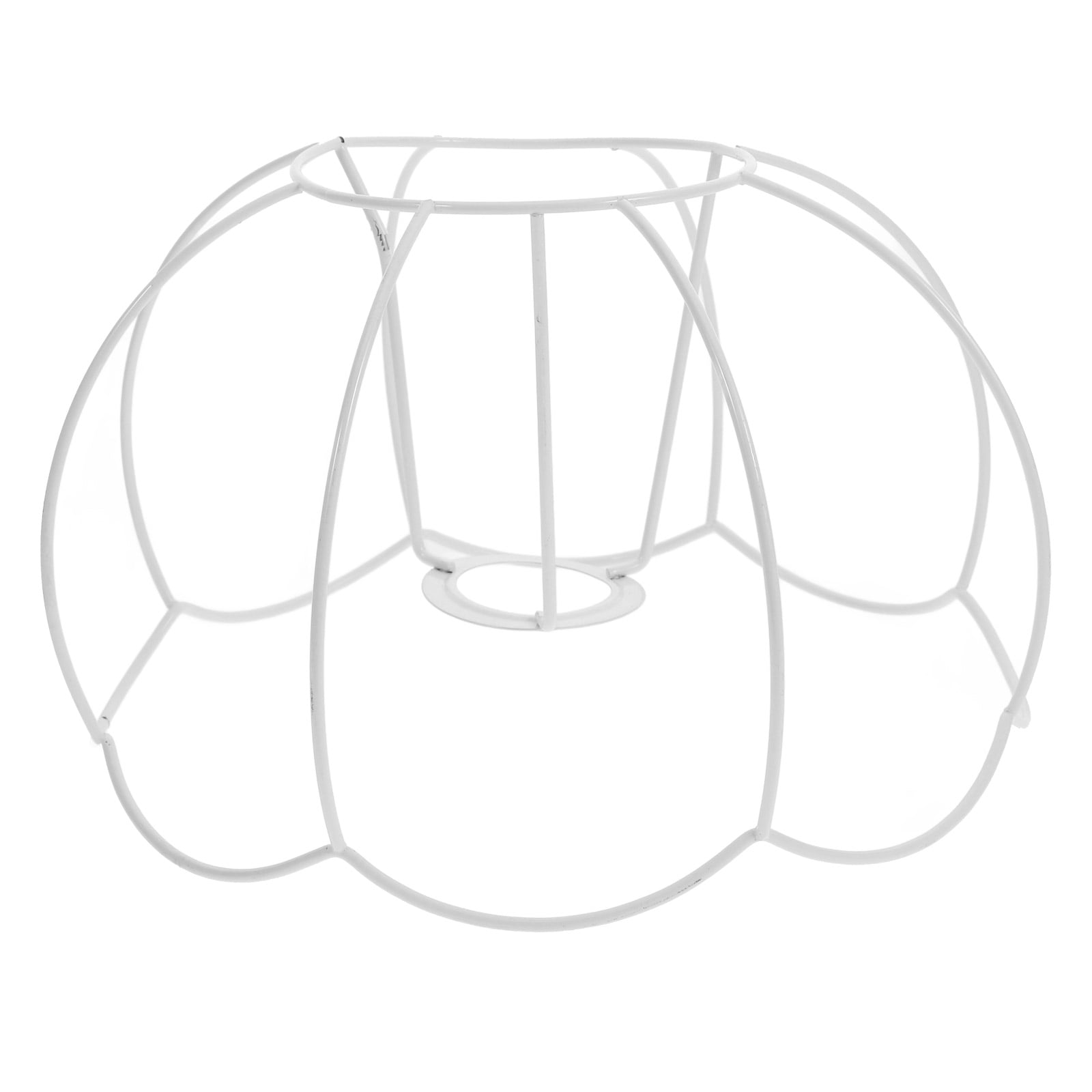 ETHZZLE Pumpkin Style Metal Lamp Shade Frame White Reusable Wire Lamp ...