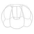 ETHZZLE Pumpkin Style Metal Lamp Shade Frame White Reusable Wire Lamp ...