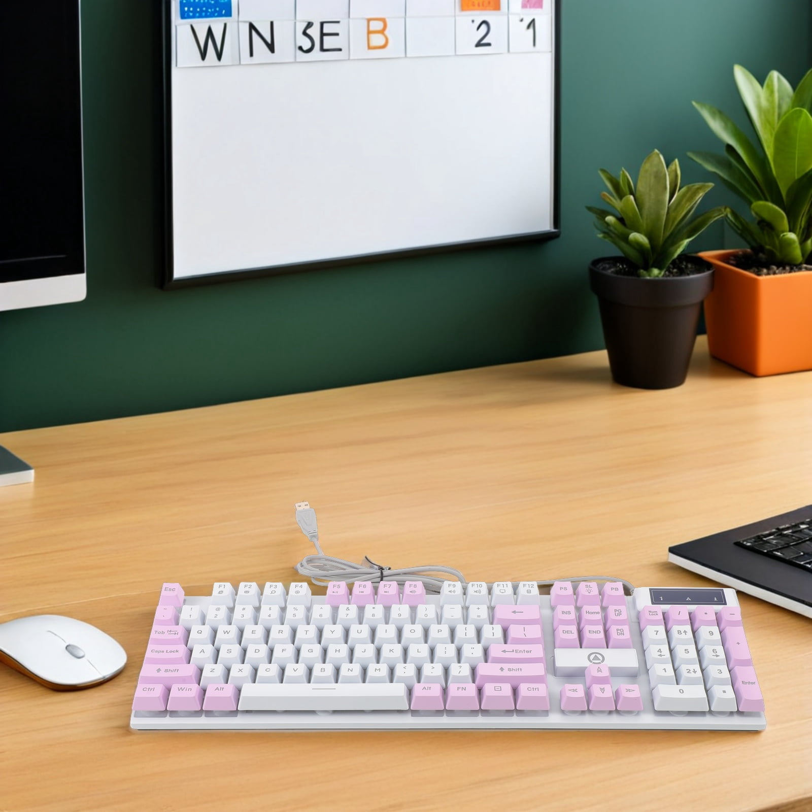 ETHZZLE RGB Gaming Keyboard: Wired Mechanical Keyboard - 104 Keys Mixed ...