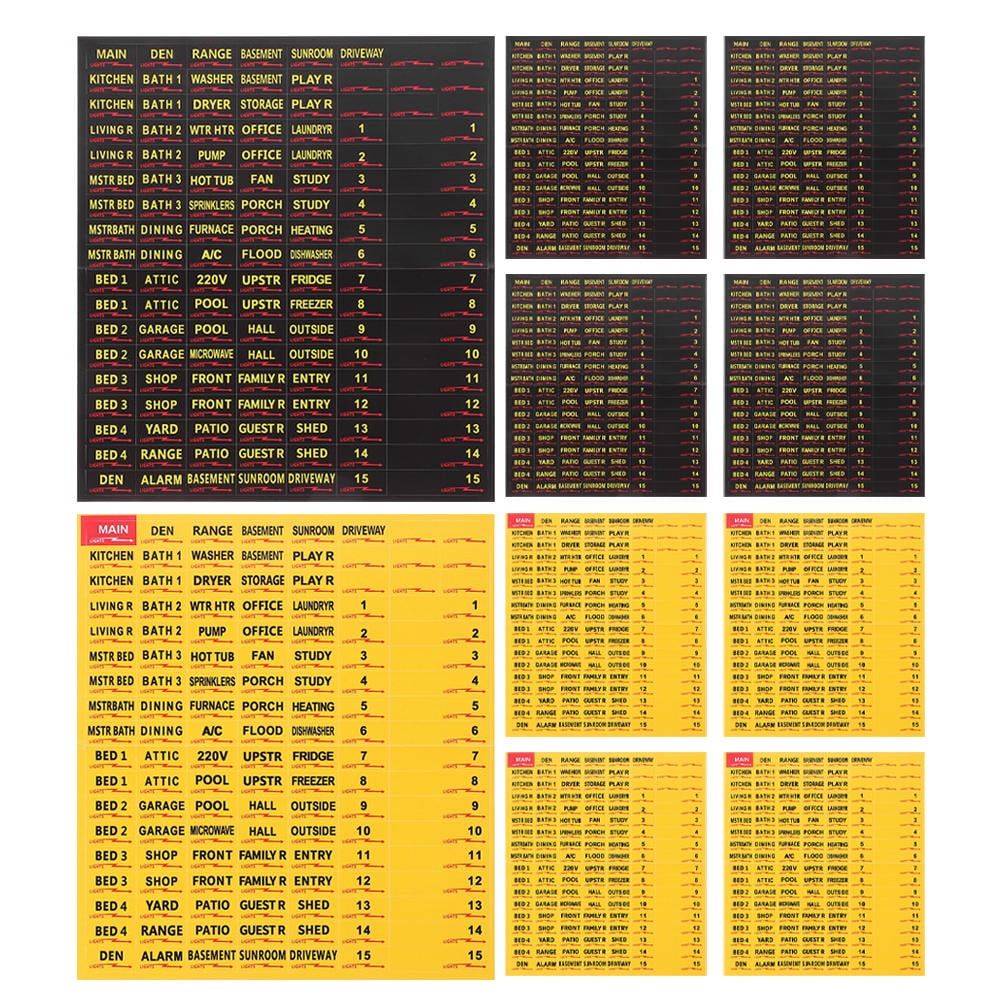 ETHZZLE Self Adhesive Electric Panel Labels with Multi Functional Use ...