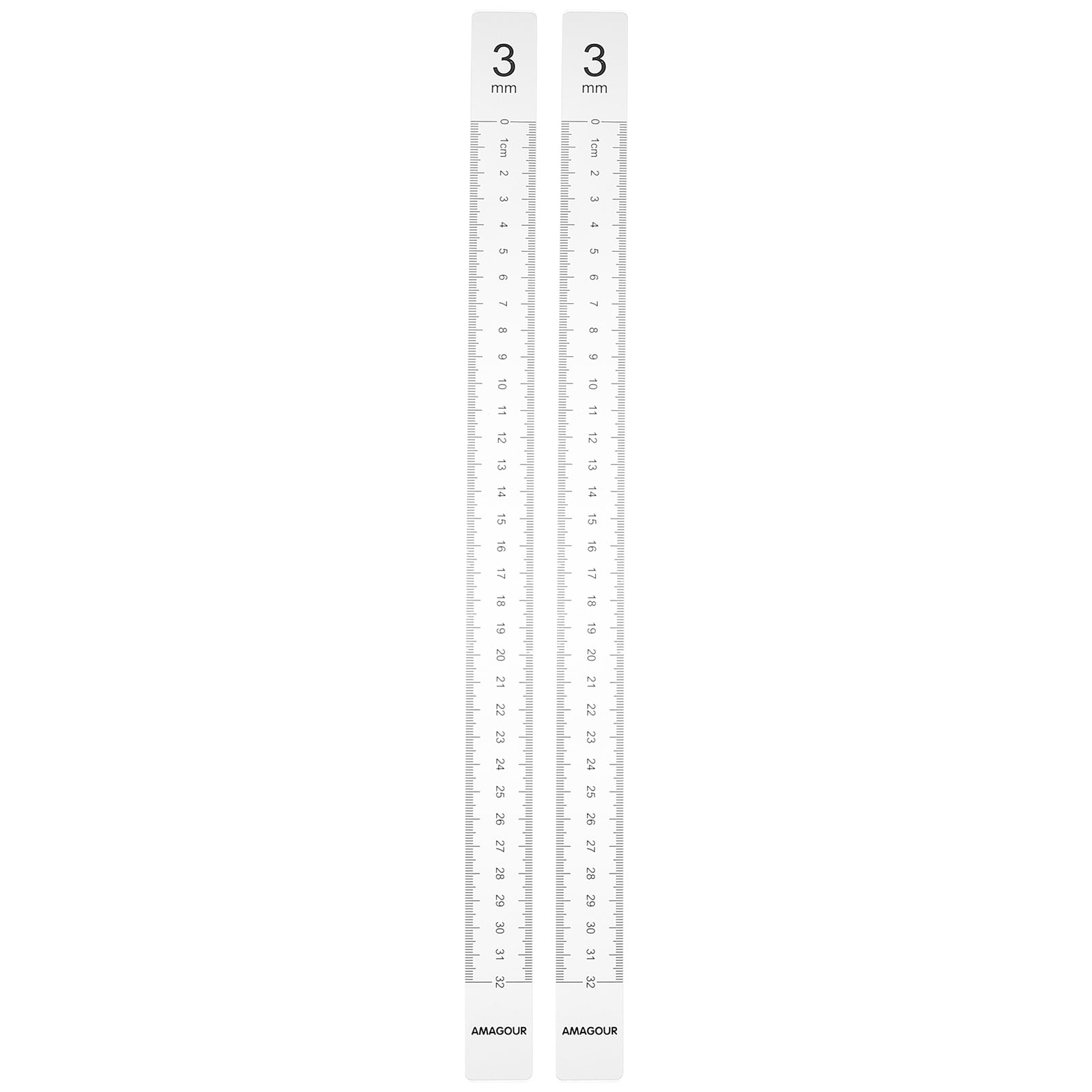 ETHZZLE Silver Acrylic Biscuit Leveling Ruler for Makeup Dough ...