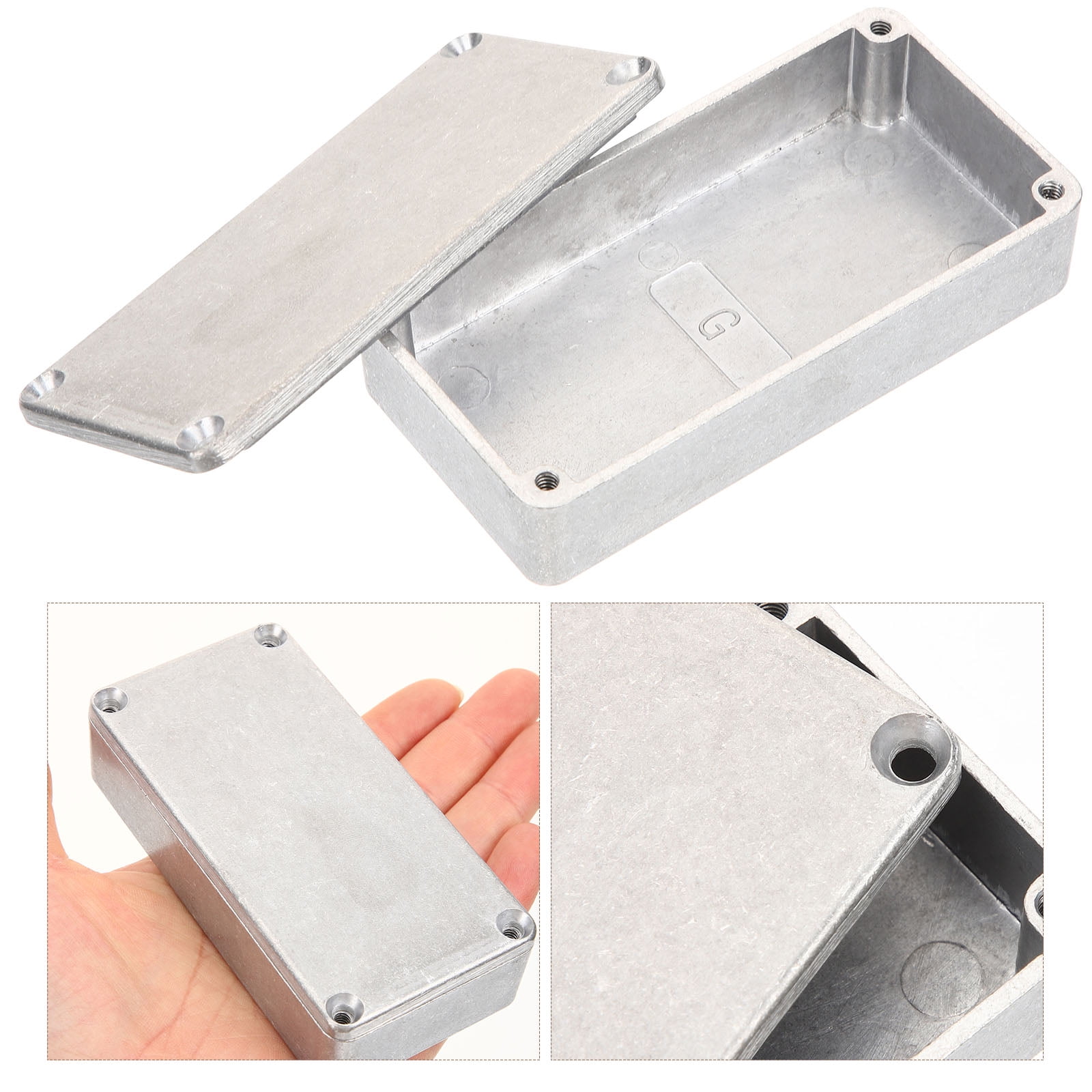 ETHZZLE Silver Aluminum Guitar Stomp Box Pedal Enclosure Practical ...