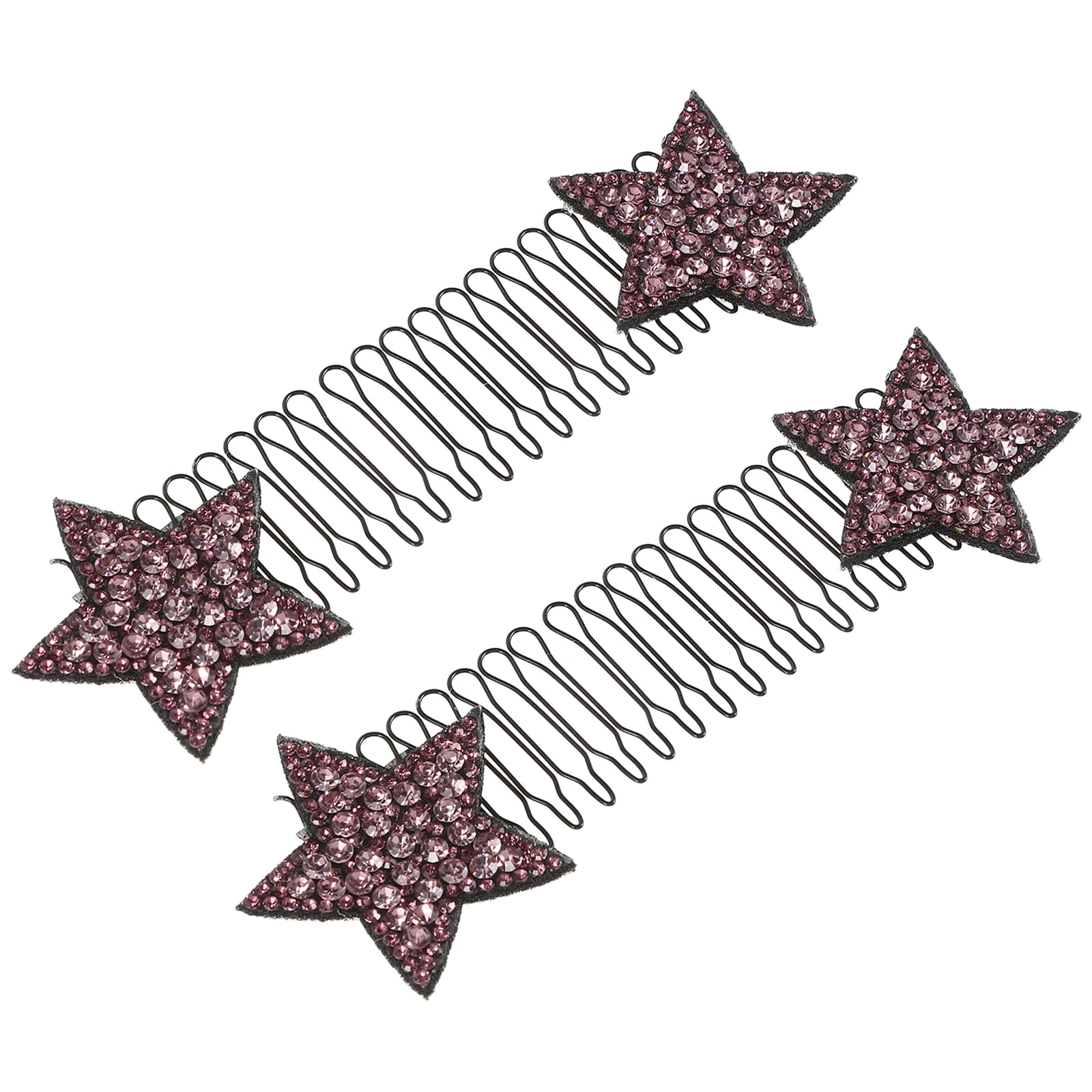 ETHZZLE Stretchable Invisible Hair Clips 2pcs Rhinestone Hair Clips U ...