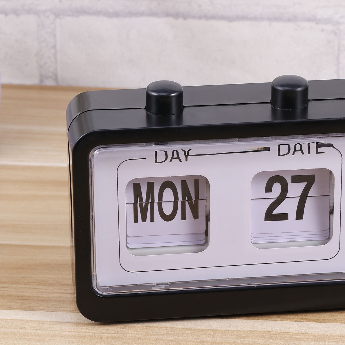 ETHZZLE Manual Date Week and Time Display Clock Black for Home Use ...