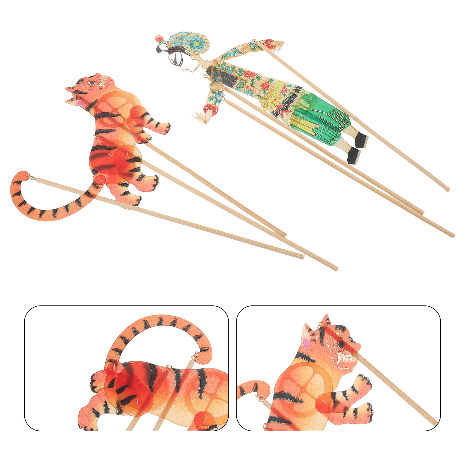 ETHZZLE Traditional Chinese Shadow Puppet Making Kit with Figure Wall ...