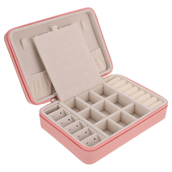 ETHZZLE Treasures Chest Jewelry Boxes Jewelry Travel Box PU Pink 1Set ...
