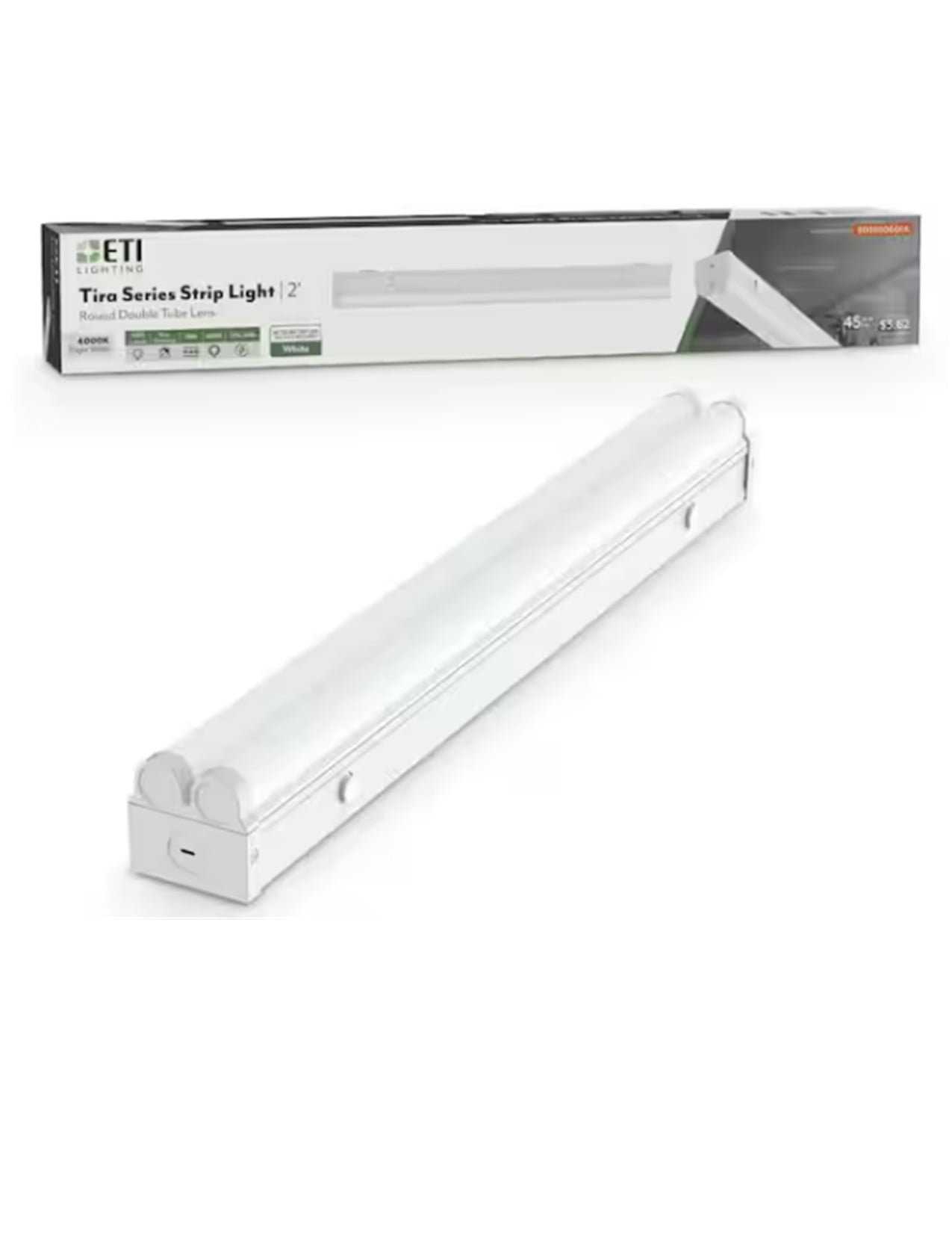 ETI 2ft Tira Max Bright Double Lens LED Strip Light, 3500 Lumen, 4000K ...