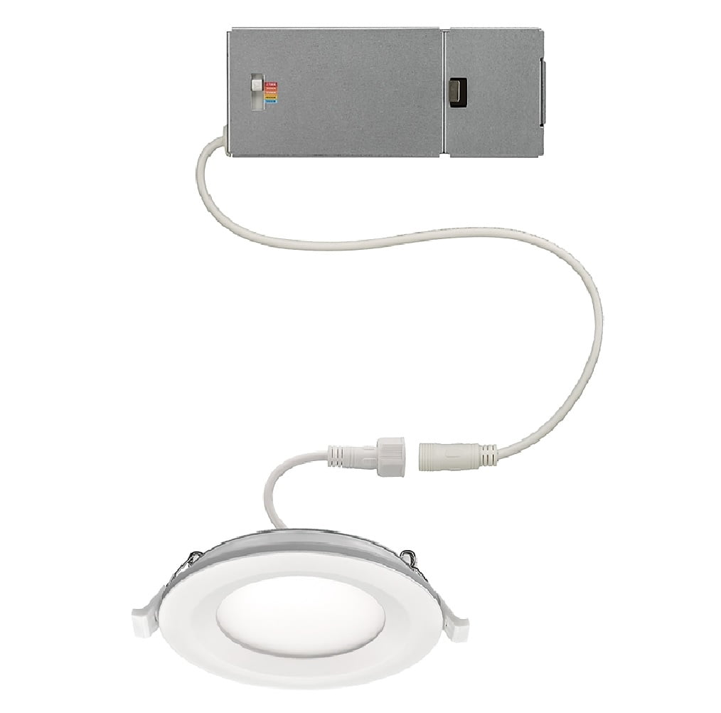 ETI 4" Low Profile Canless Direct Mount LED Downlight with Nightlight ...