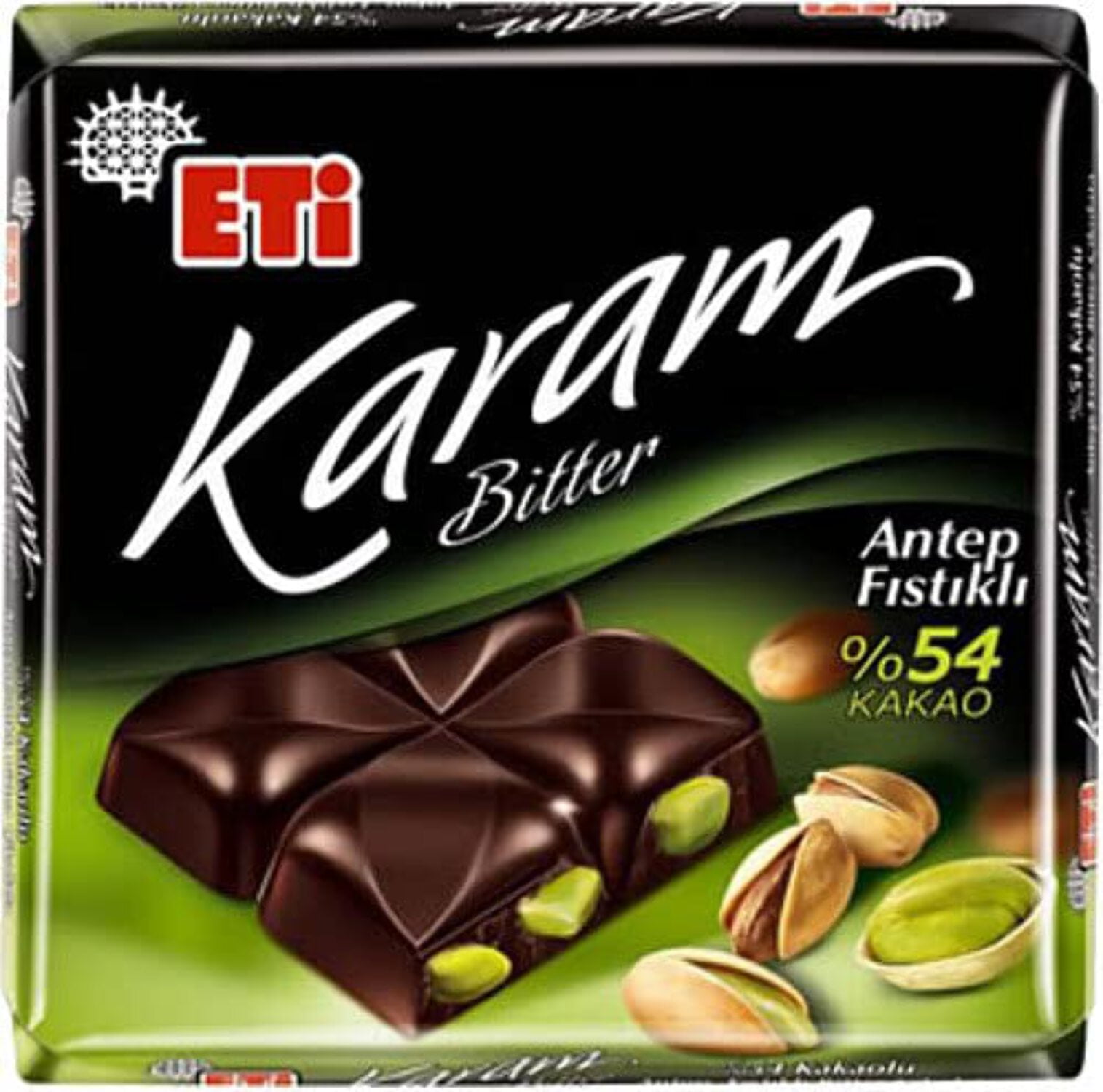 ETI Karam Adicto Dark Bitter %54 Cocoa Turkish Chocolate with Turkish ...