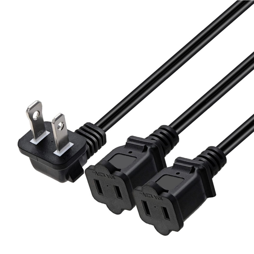 ETL Certified US Standard Polarized Elbow Plug Adapter 1Male to 2 ...