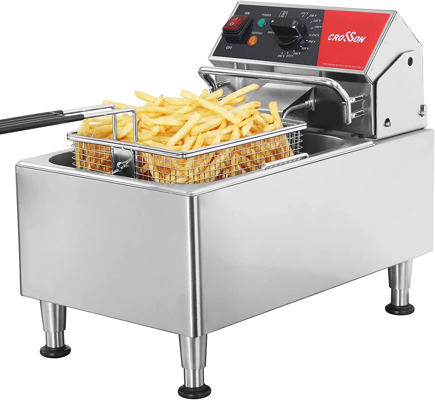 ETL Listed 13Lbs Electric Deep Fryer Countertop with Easy-assembling ...