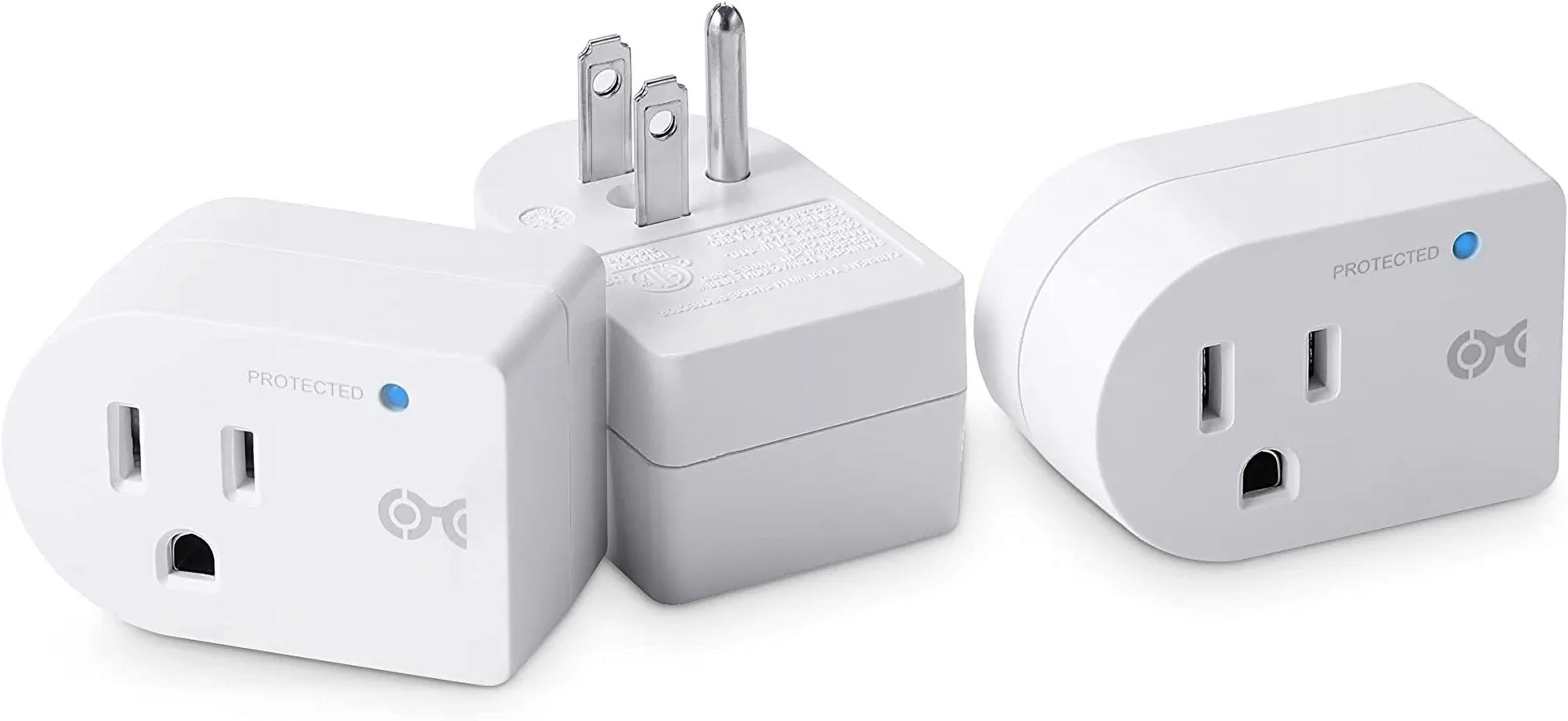 Cable Matters ETL Listed Indoor Electronic 3-Pack Single Outlet Surge ...